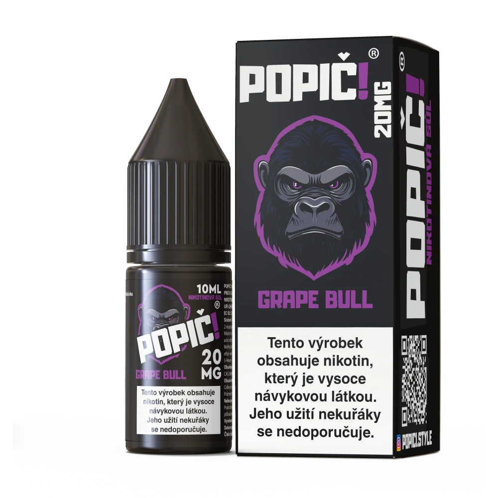 E-LIQUID POPIČ! SALT - GRAPE BULL (HROZNOVÝ ENERGY DRINK) 20MG | www ...